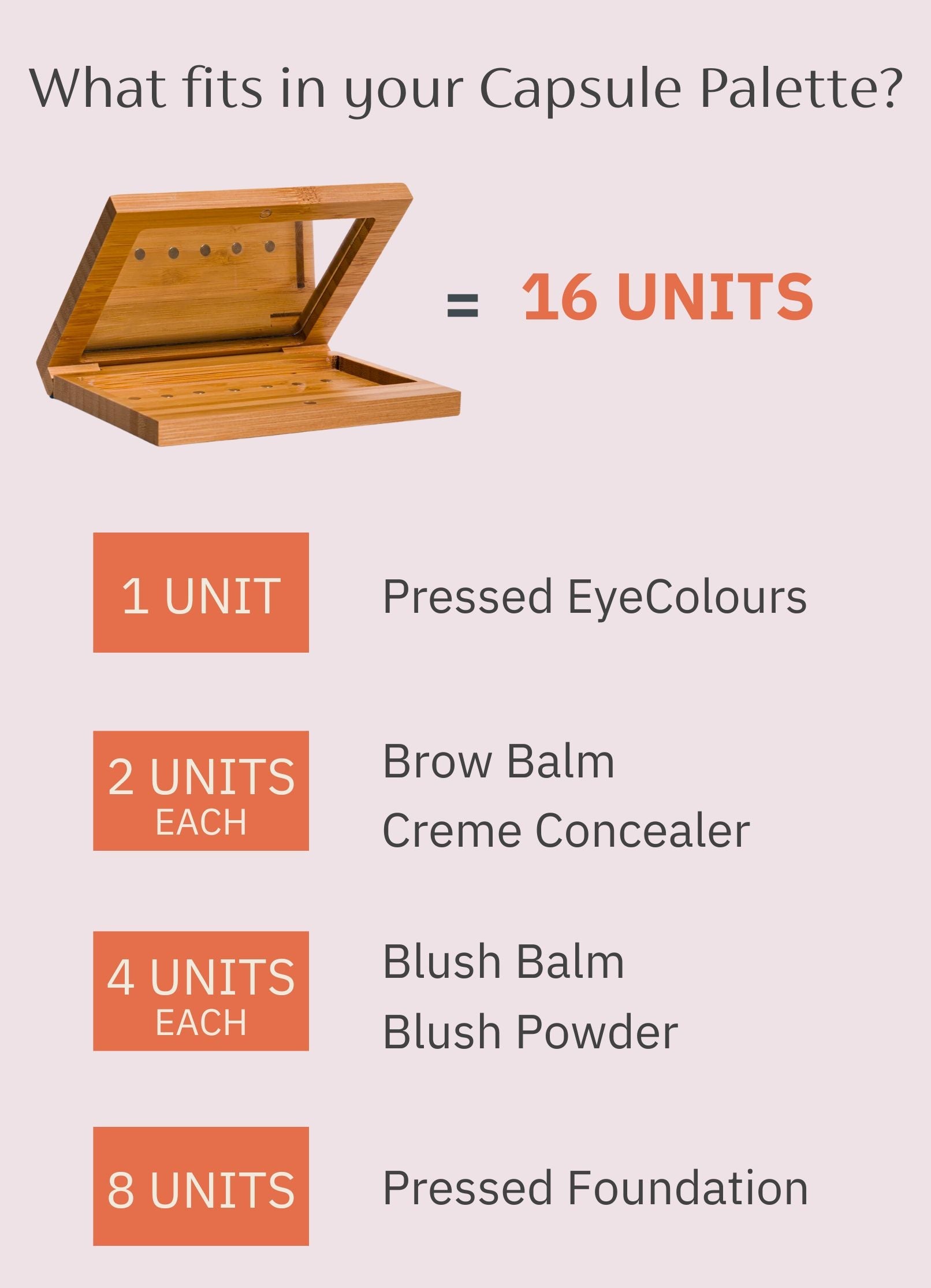 Capsule Palette Pressed Powders Clean Fair Trade Beauty Product